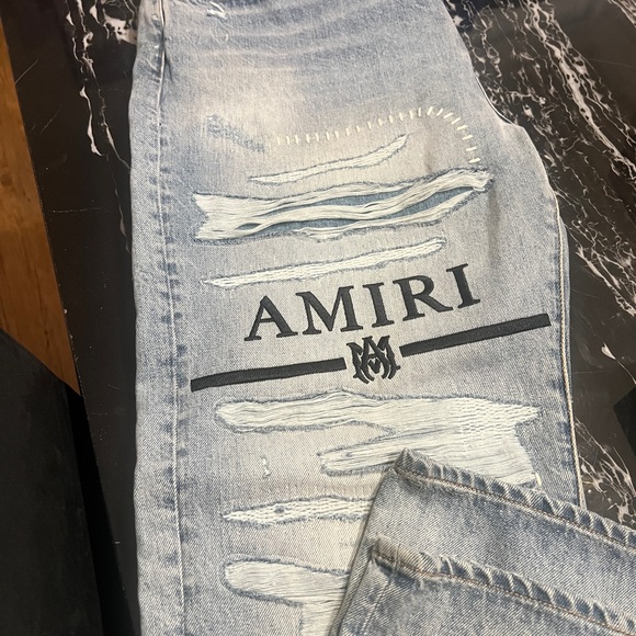 AMIRI | Jeans | Amiri Bar Logo Straight Jeans 36 | Poshmark